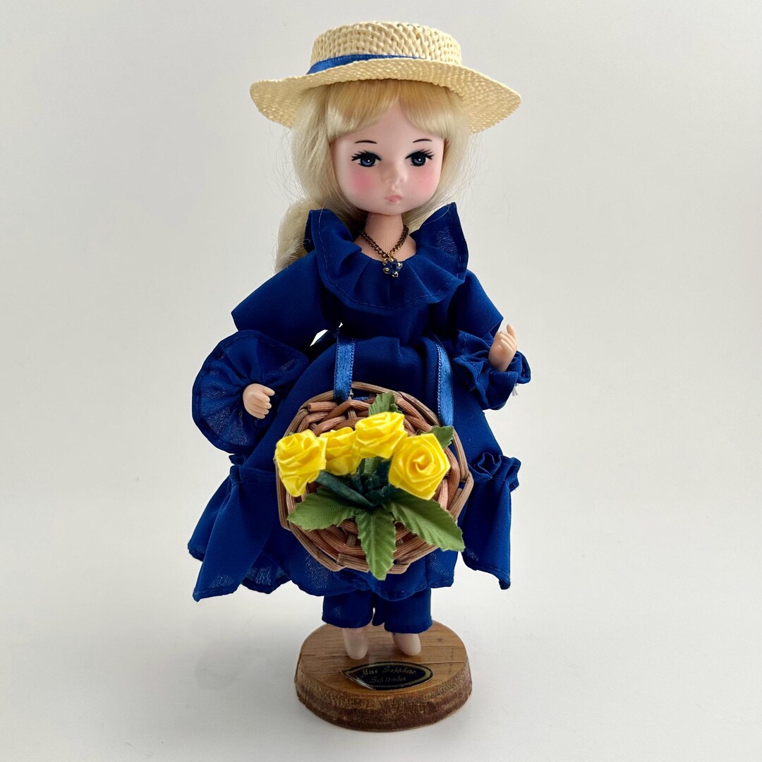 Vintage 1970s Bradley Dolls - Birthstone Dolls - Miss Sapphire ...