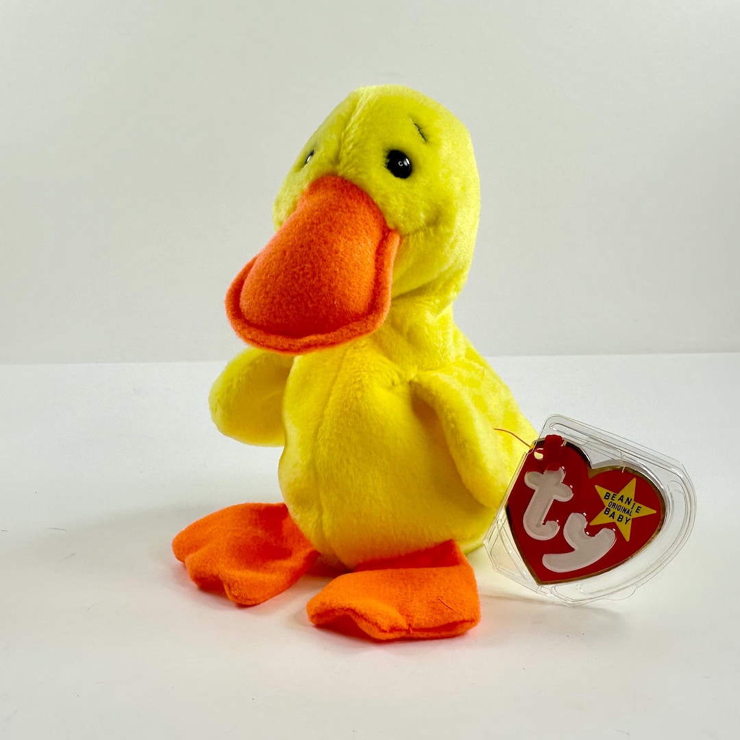 Vintage Copyright 1993 TY Beanie Babies Collection - Quackers the Duck ...