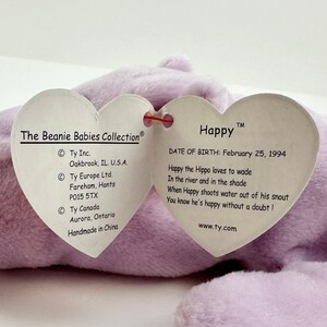 Vintage Copyright 1993 TY Beanie Babies Collection - Happy the ...