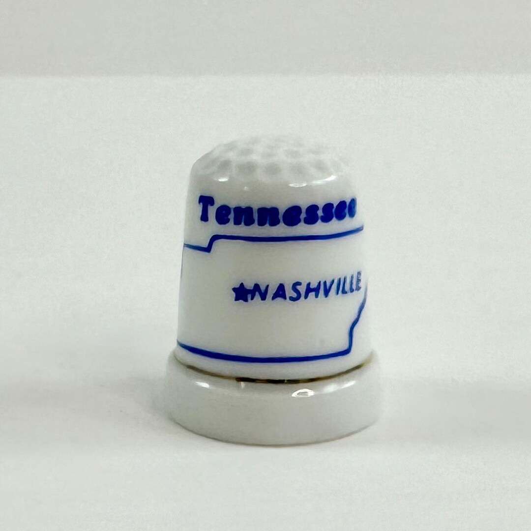 Vintage 1980s "tennessee" State Porcelain Souvenir Thimble - Etsy