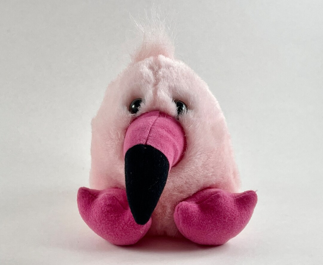 Vintage Copyright 1994 MJC - Swibco Puffkins - Flo the Flamingo Plush ...