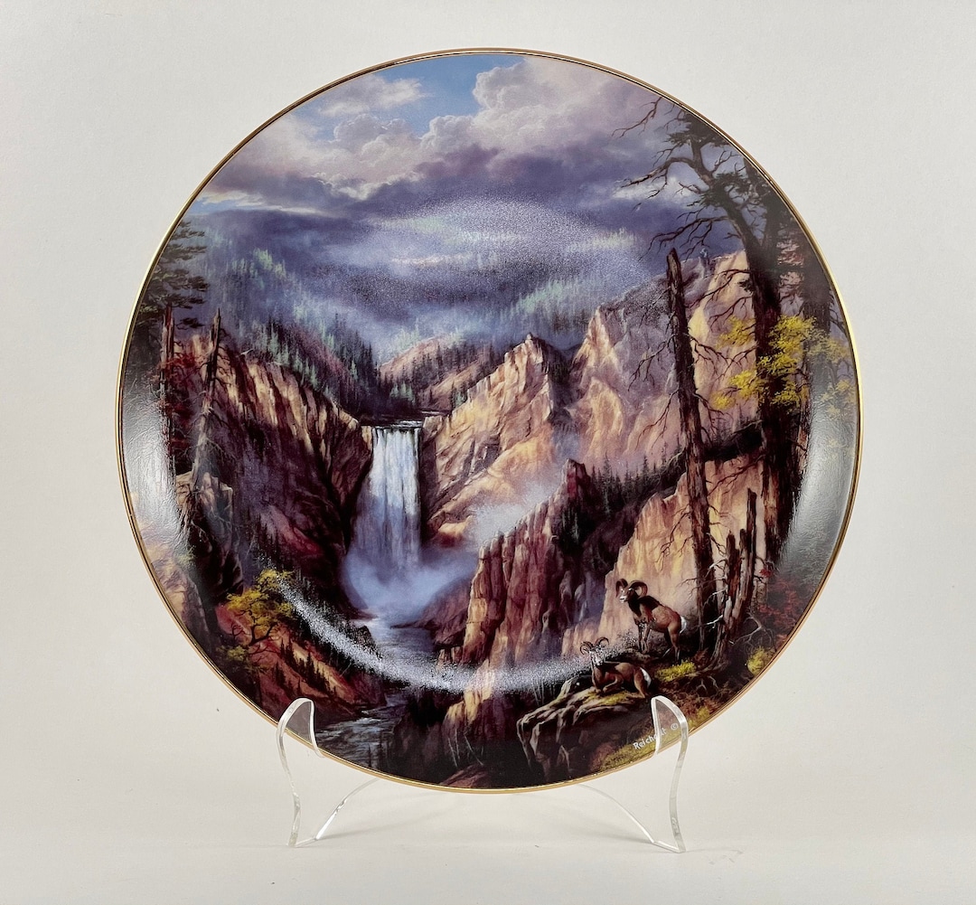 Vintage Danbury Mint Collector Plate: Yellowstone National Park ...