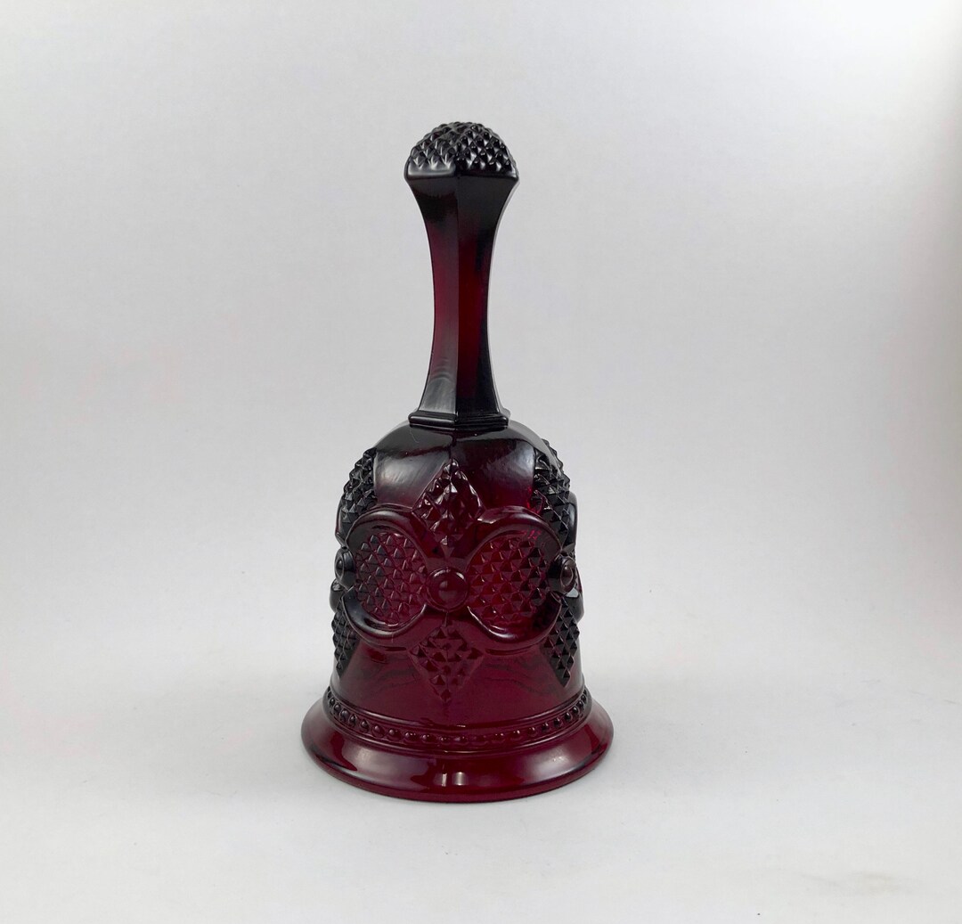 Vintage 1980s Avon the 1876 Cape Cod Collection Ruby Red Hostess Bell ...