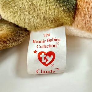 Vintage Copyright 1996 TY Beanie Babies Collection Claude the Crab ...
