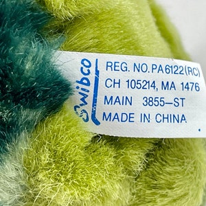 Vintage Copyright 1994 MJC - Swibco Puffkins - Shelly the Turtle Plush ...