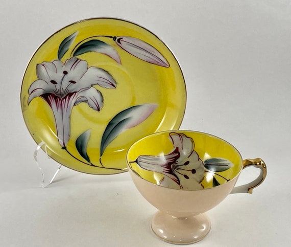 Vintage 1960s Wales China Hand Painted Lillies Bone China - Etsy