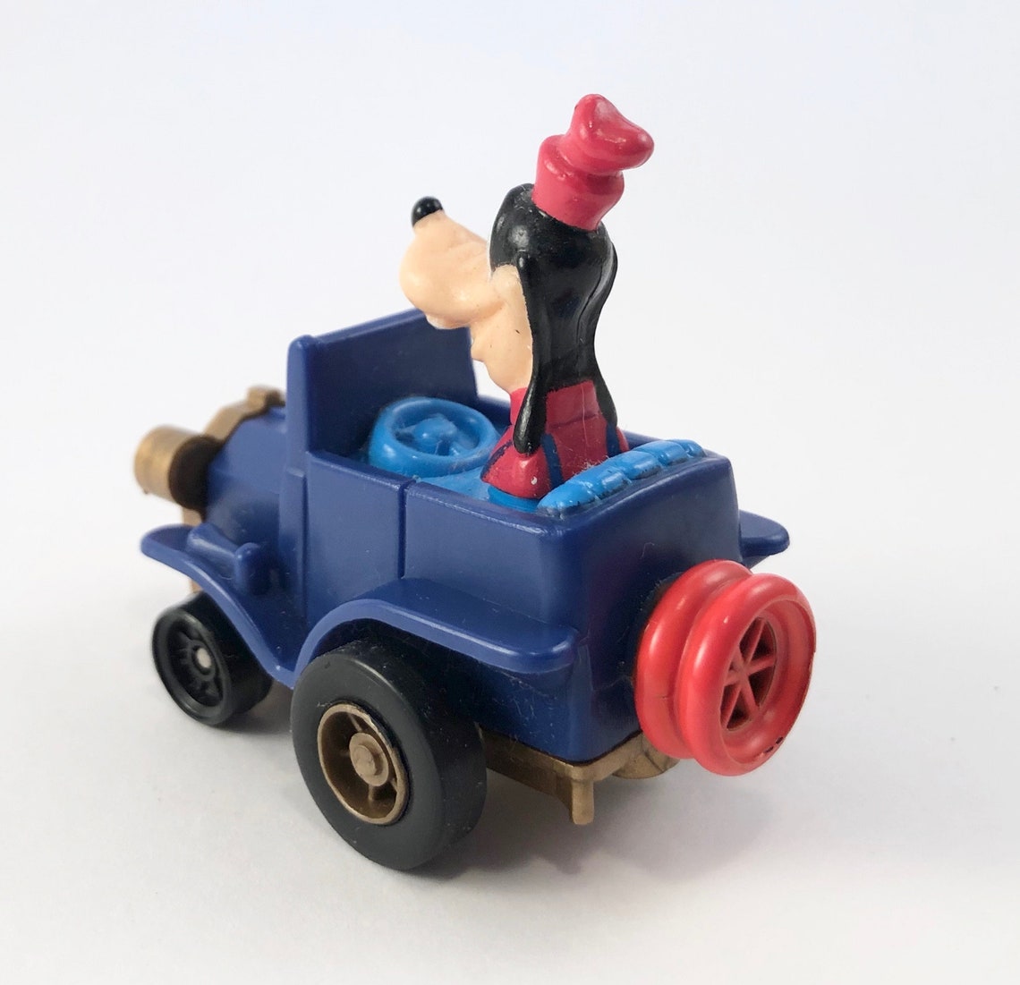 Vintage 1988 Goofy in a Blue Miniature Pull Back Car Disney - Etsy