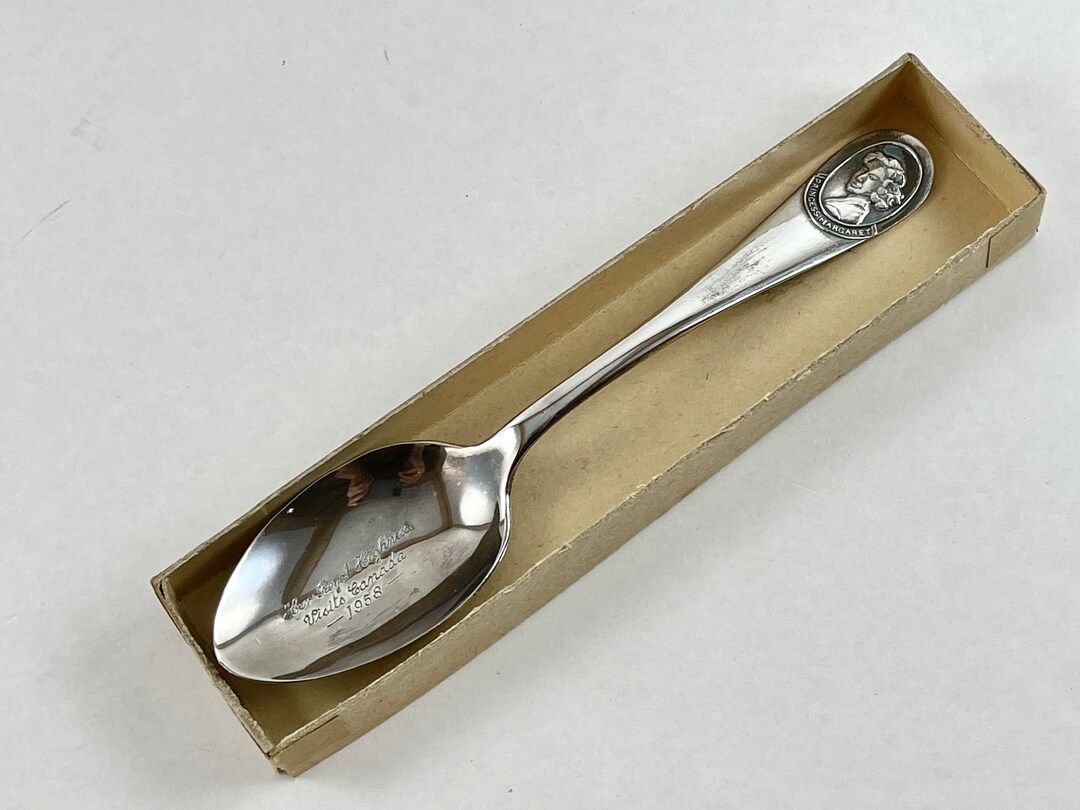 Vintage 1958 Rotary International Princess Margaret Souvenir Silver ...