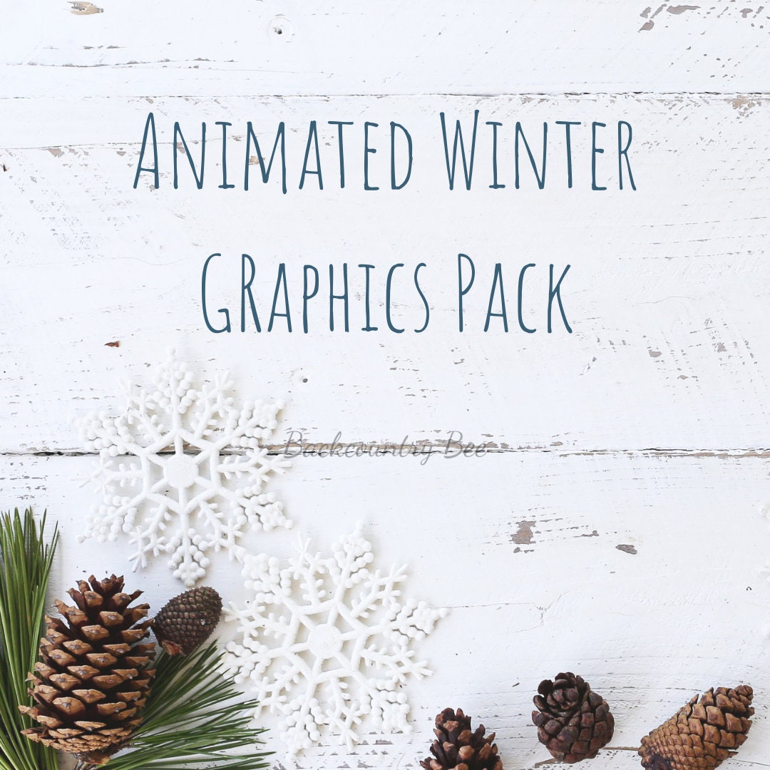 Animated Winter Graphics Pack - Etsy