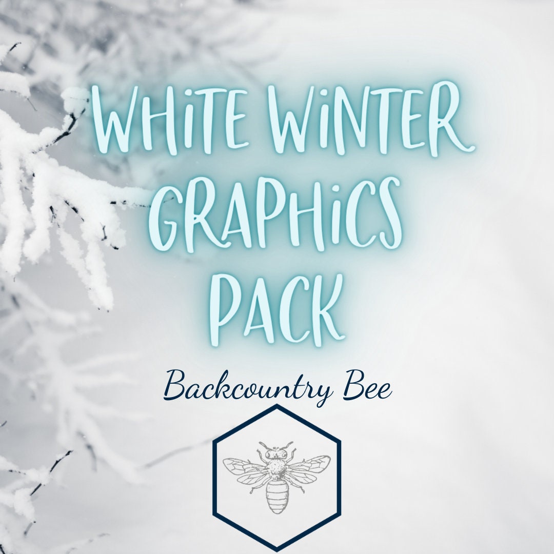 White Winter Graphics Mega-pack - Etsy