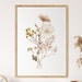 Wildflowers Bouquet Wall Art, Watercolor Botanical Print, Neutral ...