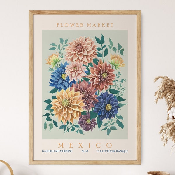 Orange Dahlia Artwork - Etsy