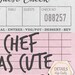 Guest Check Poster, Chef Was Cute Would Eat Here Again Print, Retro ...