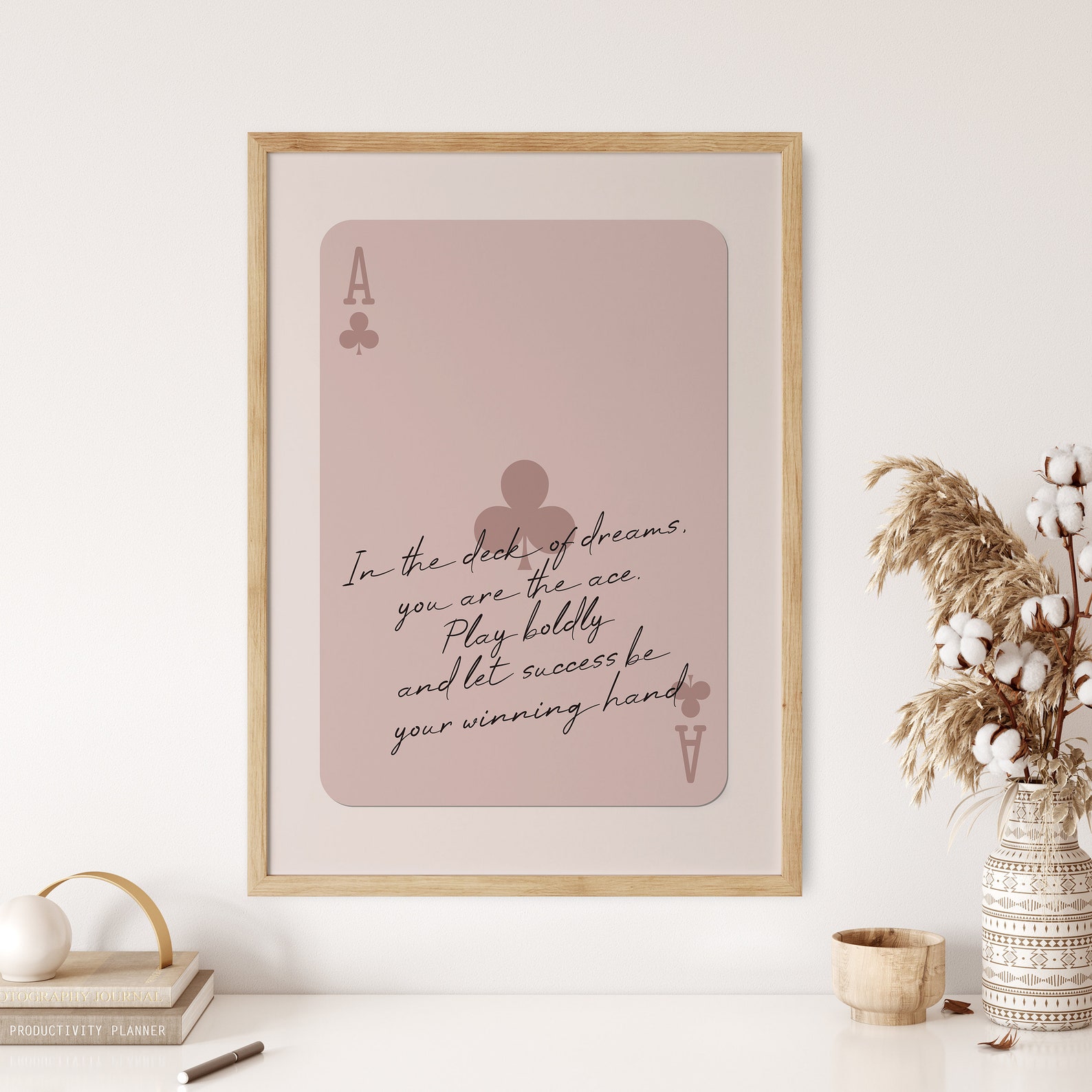 Retro Ace Card Print, Trendy Playing Card Wall Art, Printable Ace of ...