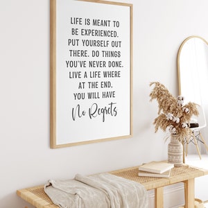 Inspirational Quote Wall Art, Printable Motivational Poster, Black and ...