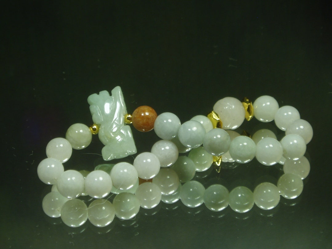 Jade Bracelet/ High Quality Jade Bracelet/ Craftsmanship Jade Dragon ...