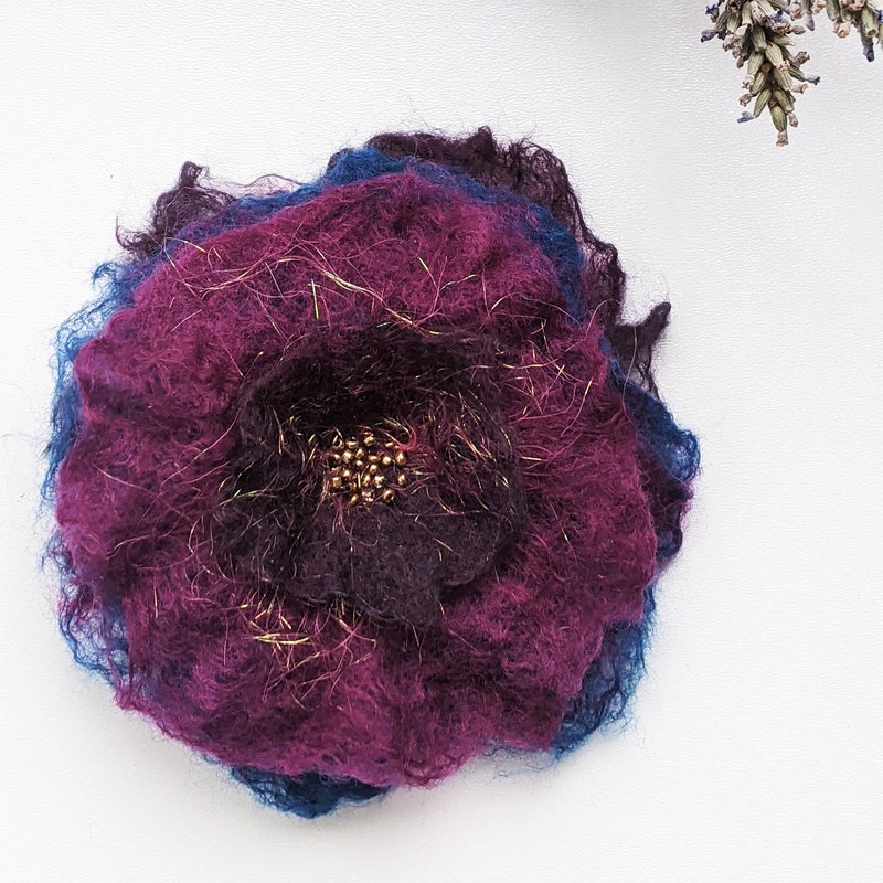 Felt Hand Made Brooch - Etsy
