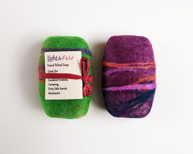 Goats Milk Hand Felted Soap - Etsy
