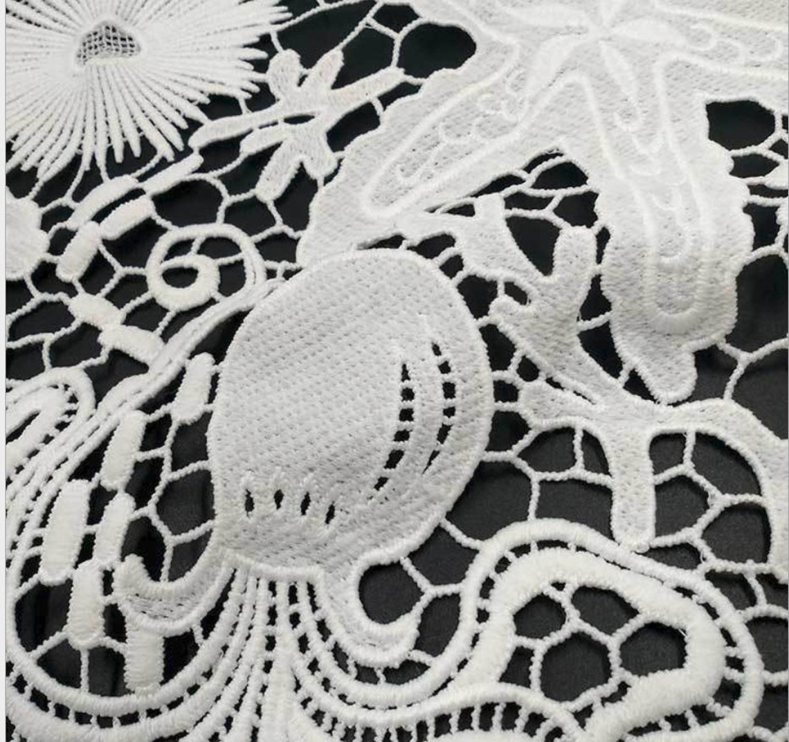 Starfish Octopus 3D Lace Trimsequined Lace Trim Crochet Lace - Etsy
