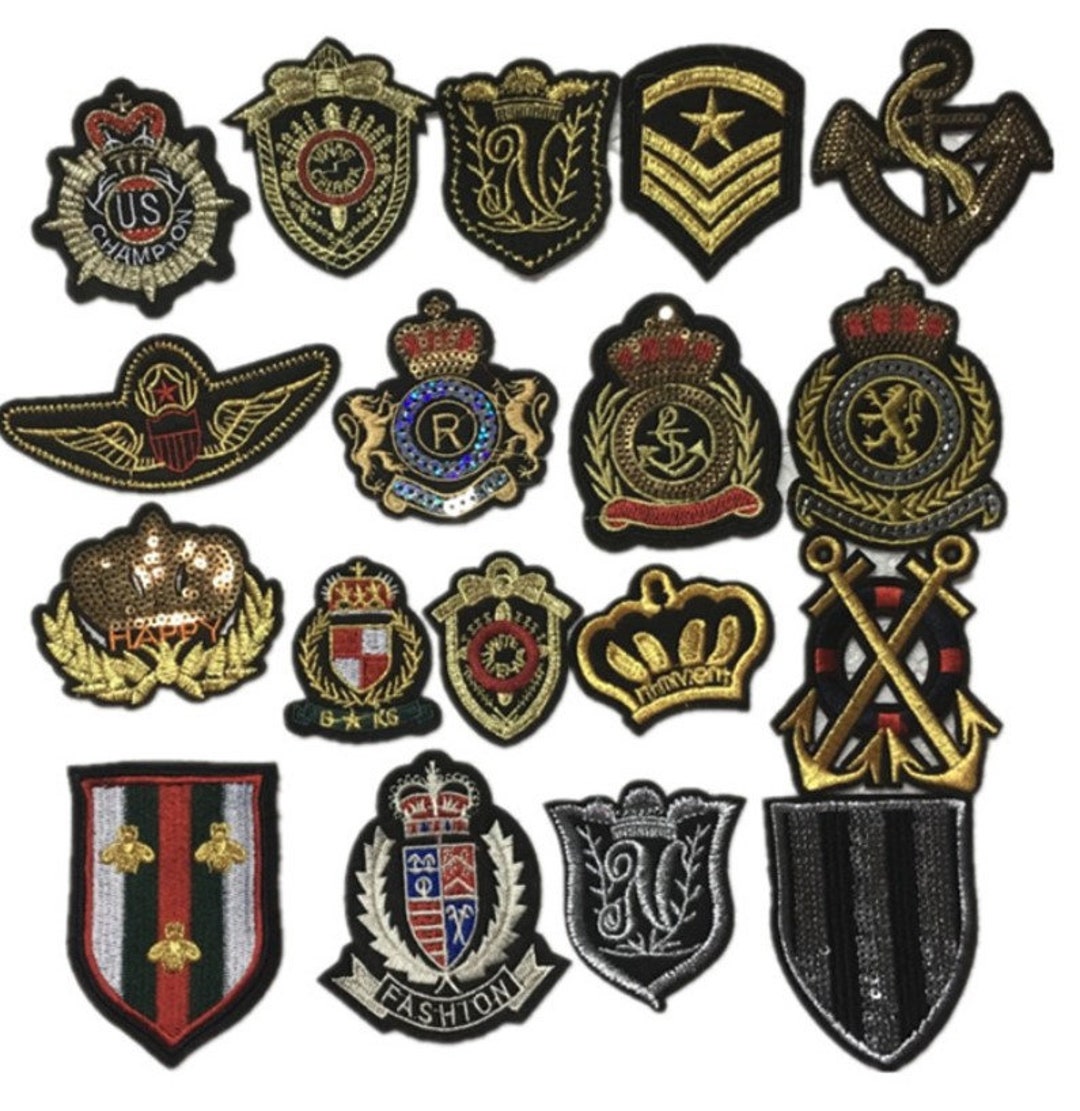 Mixed 18pcs Embroidery Badger Patches Assortment, Iron on Embroidery ...