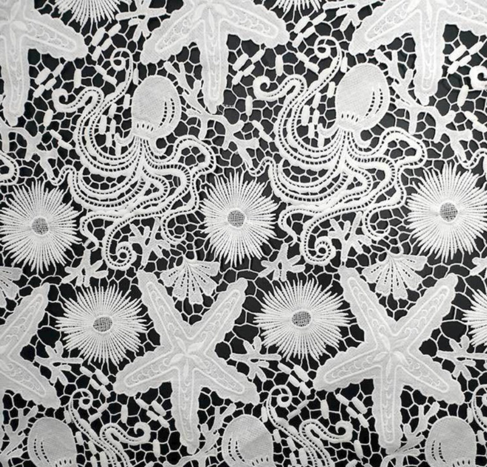 Starfish Octopus 3D Lace Trimsequined Lace Trim Crochet Lace - Etsy