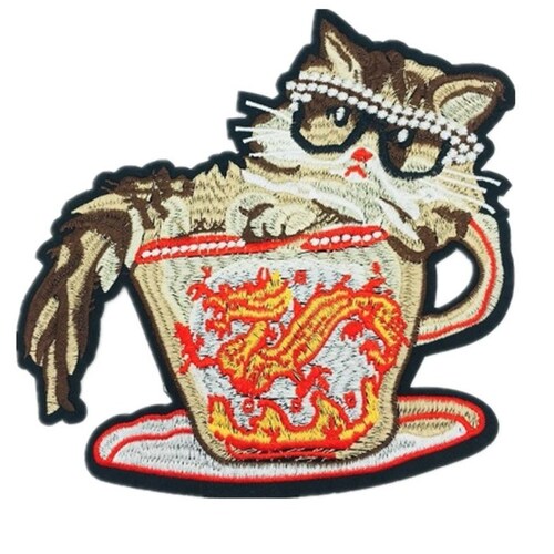 Embroidery Cat Applique Kitty Cat Animal Patch DIY Clothing - Etsy