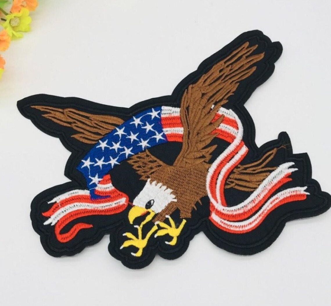 Embroidery American Eagle Patches Sew on Applique Sticker for - Etsy