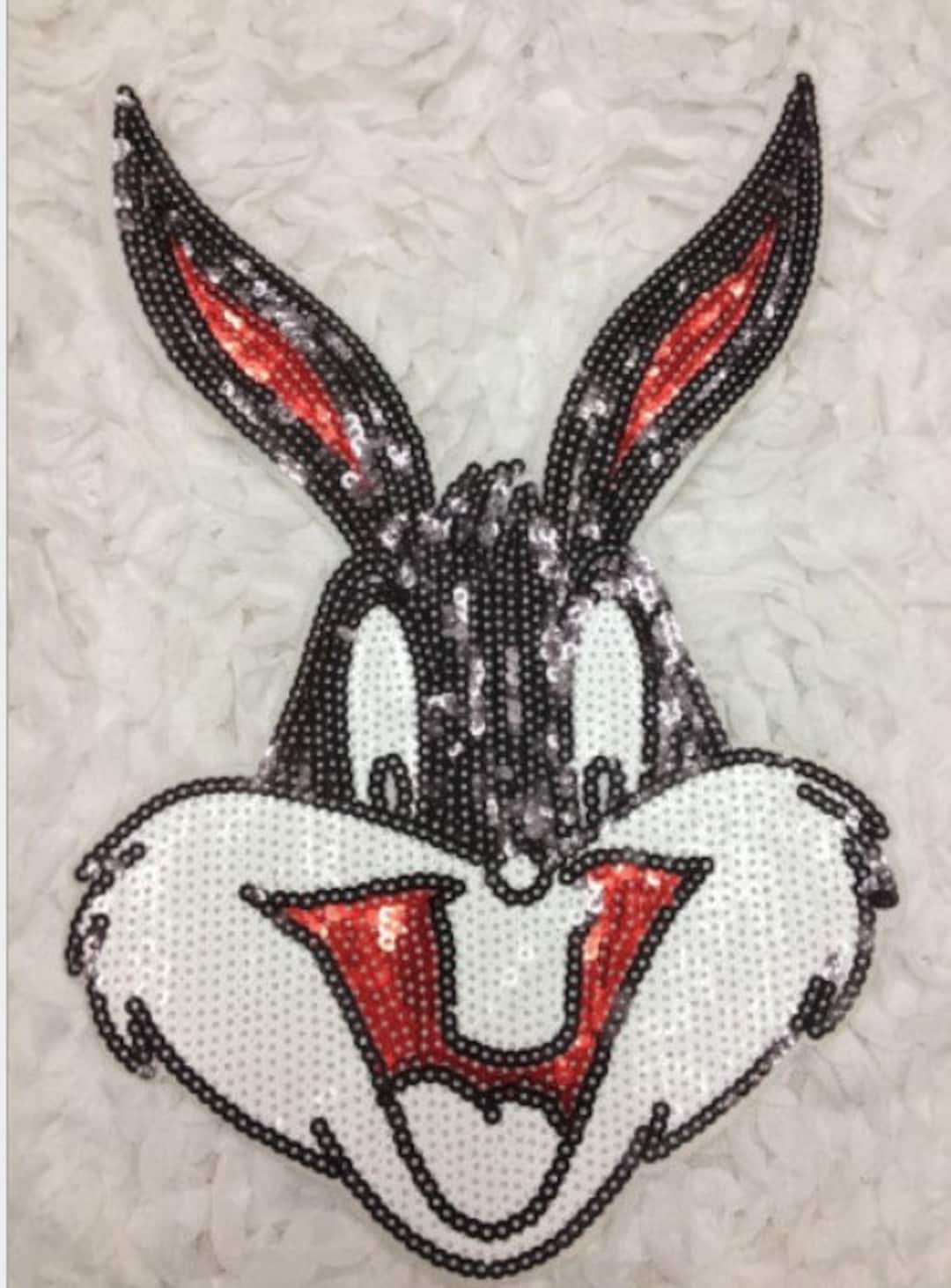 Sequined Rabbit Bunny Patch Iron on Patches Sew on Applique - Etsy