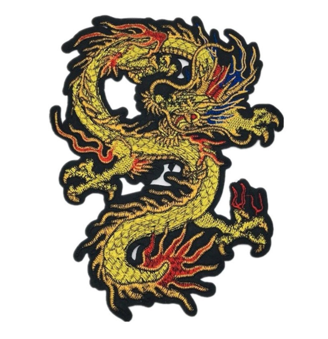 Embroidery the Giant Dragon Patches, DIY Patch, Sew on Applique ...