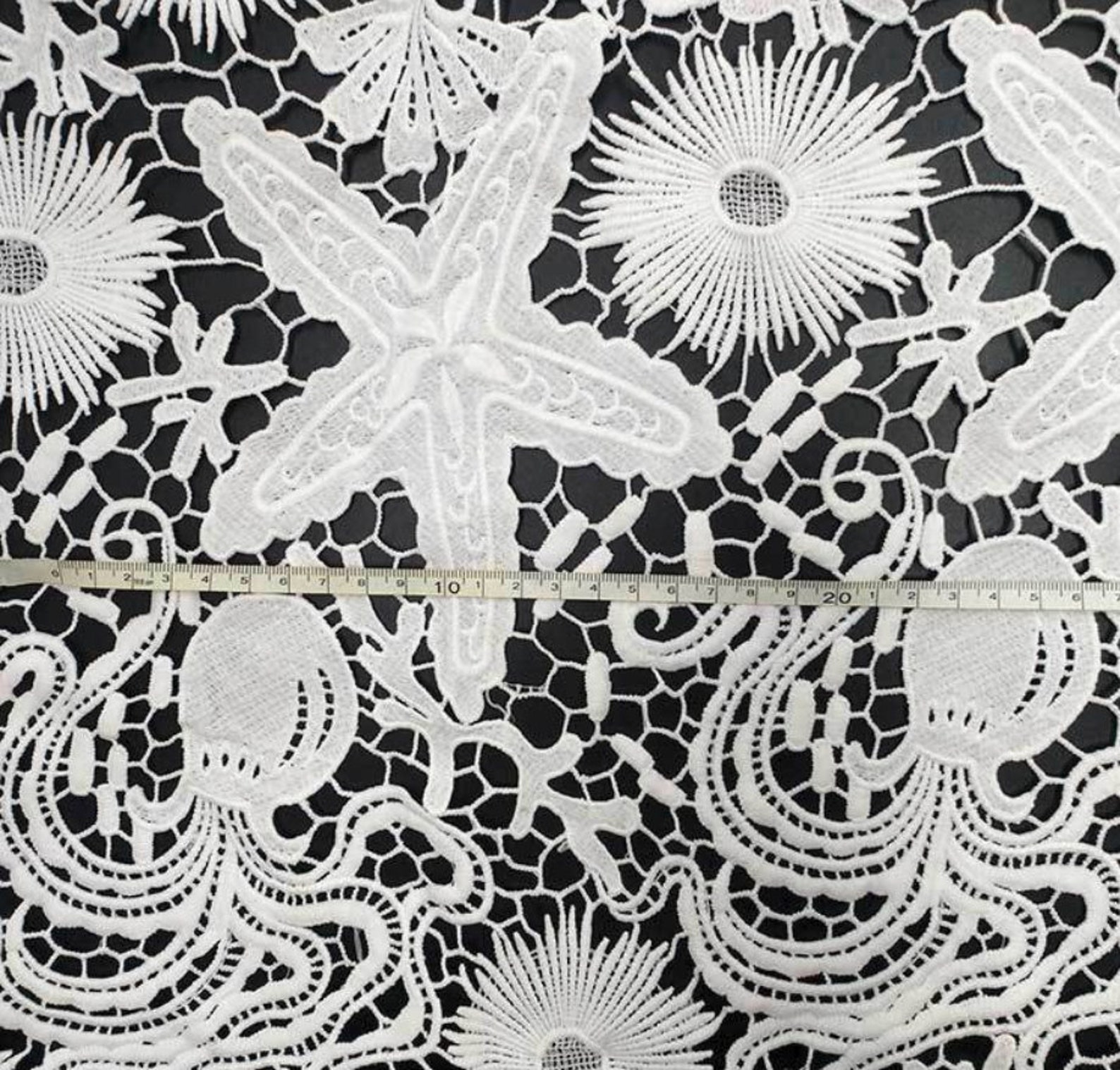 Starfish Octopus 3D Lace Trimsequined Lace Trim Crochet Lace - Etsy