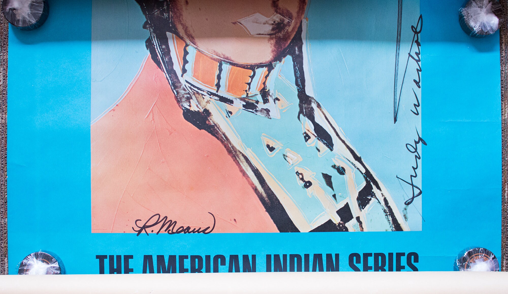 Andy Warhol American Indian Series 1977 Poster Signed by Andy Warhol ...
