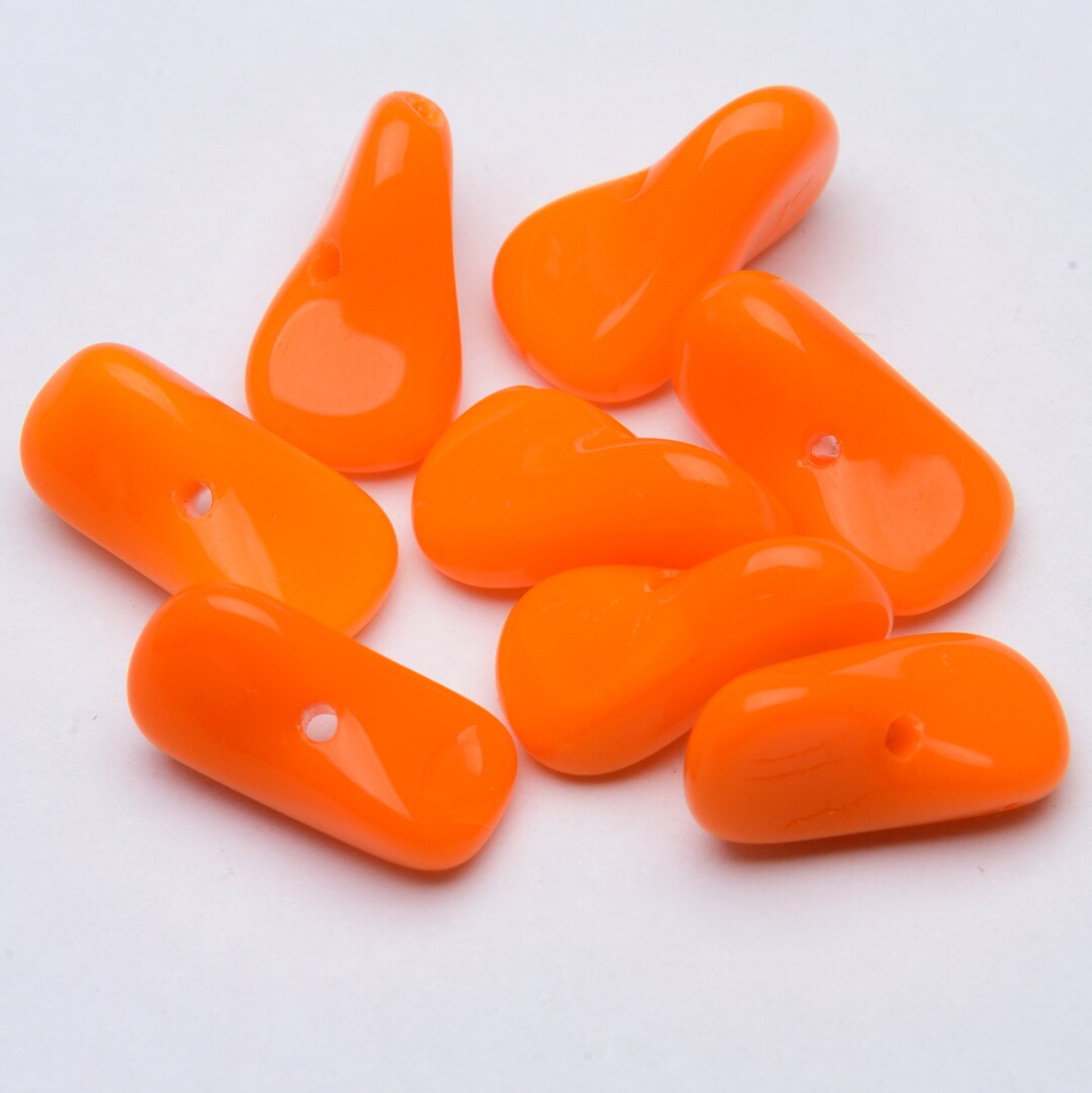 Vintage German Beads Twisted Flat Rectangle 13x7mm Tangeline - Etsy