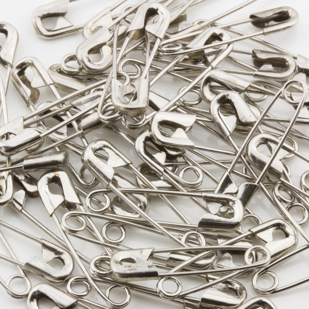 38mm (1 1/2") Silver Color Safety Pins 30pcs 70302002 - Etsy