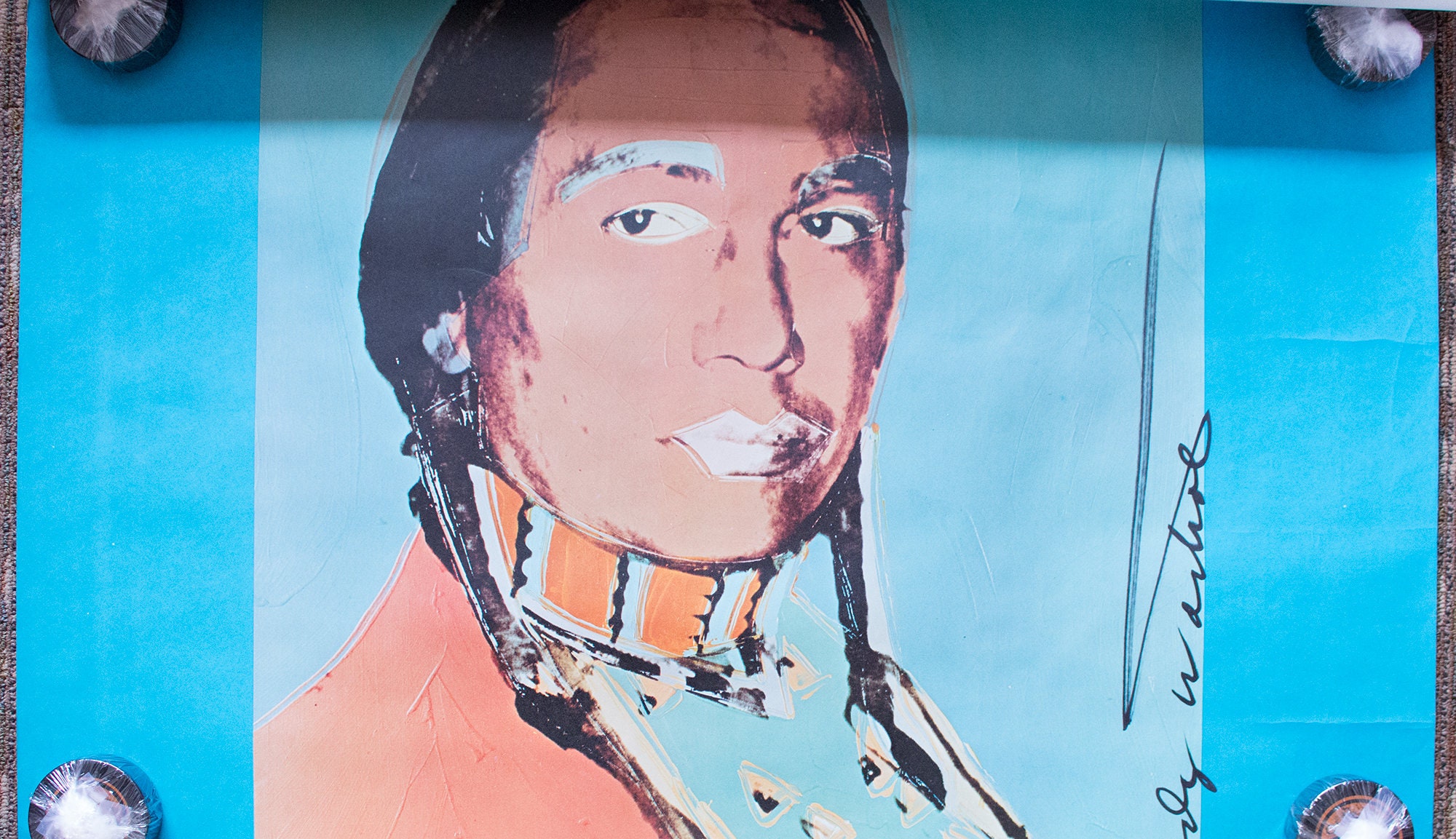 Andy Warhol American Indian Series 1977 Poster Signed by Andy Warhol ...