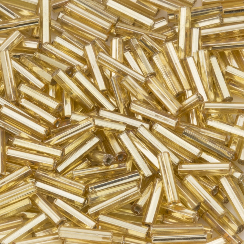 Gold Bugle Beads - Etsy