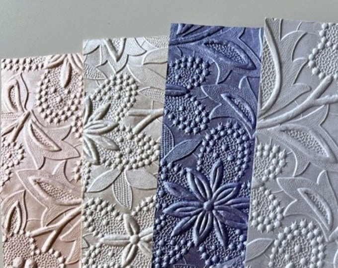 5 Pack of A4 Pearlescent Embossed Paper REDUCED TO CLEAR - Etsy