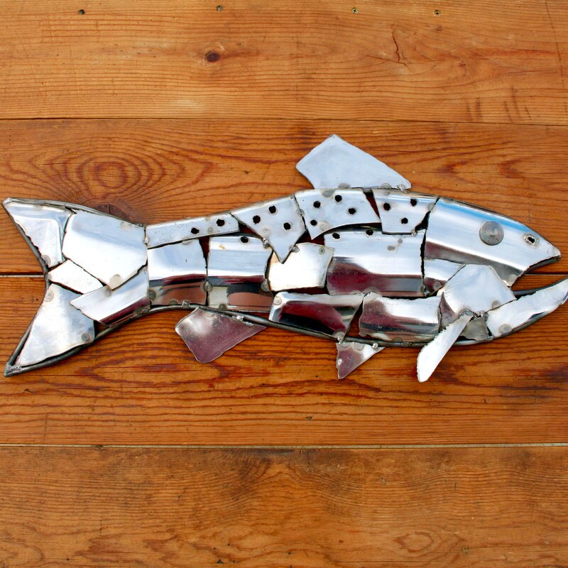 Metal Fish Sculpture - Etsy