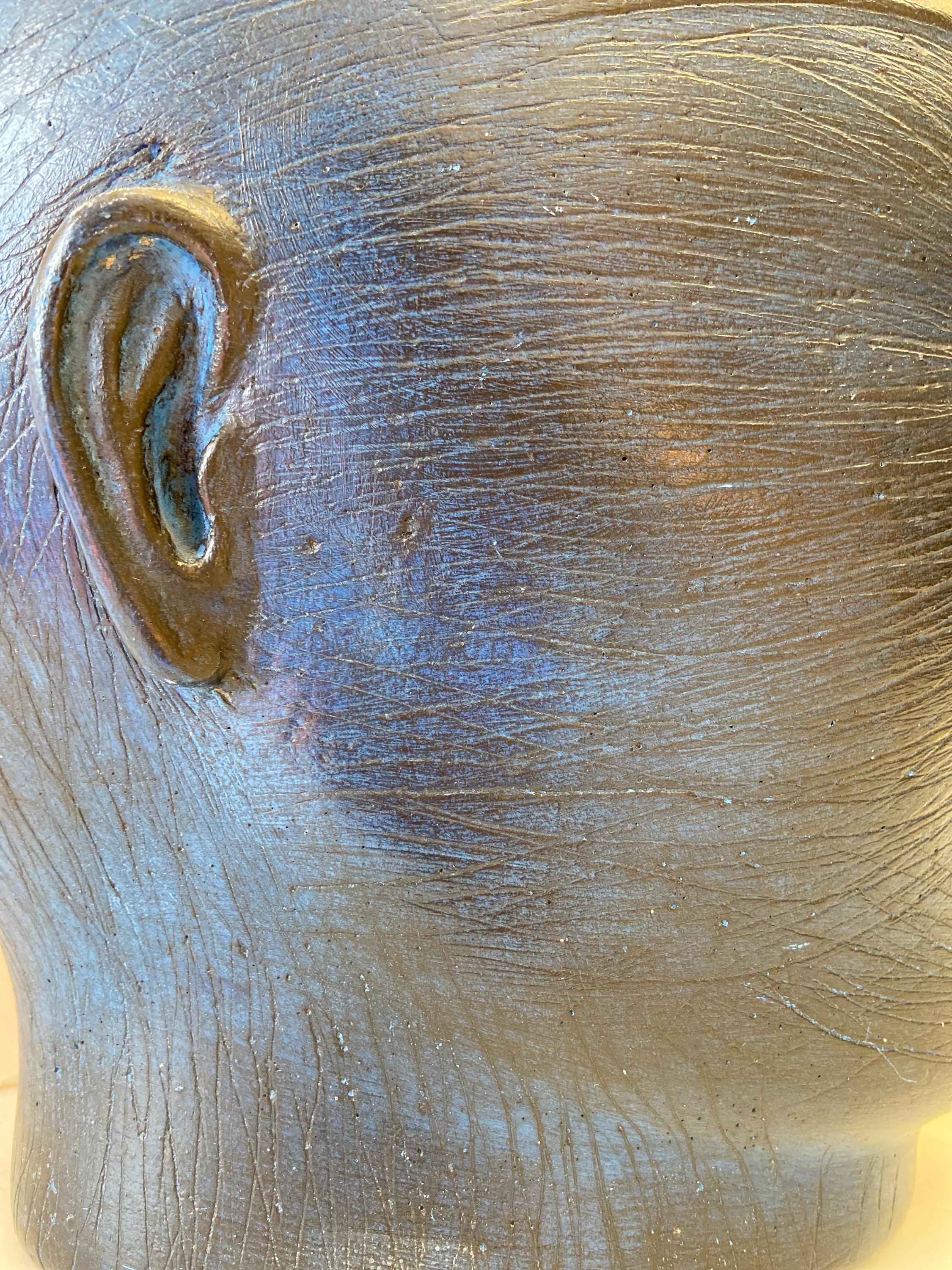 Small Blue Head by Anton Smit ~ Modern Speed Figure Head Sculpture ...