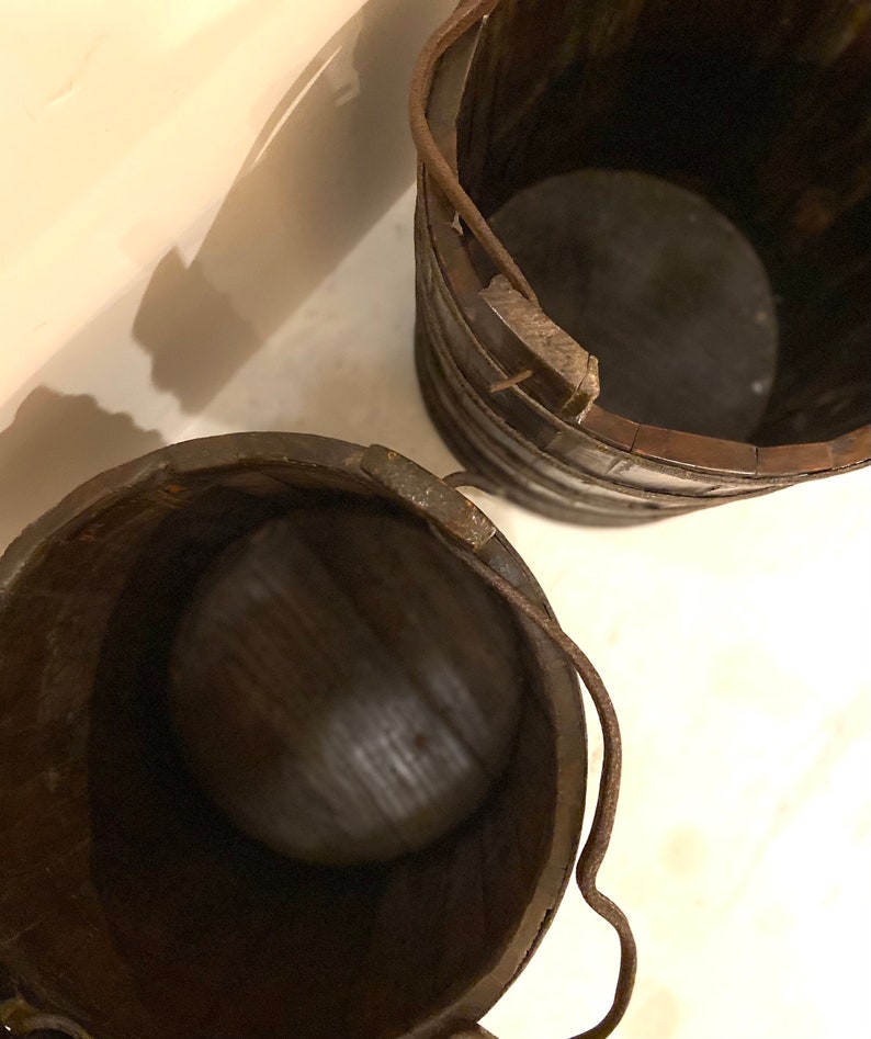 1800's Chinese Antique Pair of Buckets 19th Century Qing Dynasty Asian ...