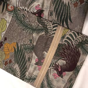 1930's ~ 1940's Vintage Japanese ANTIQUE Traditional Silk Maru Obi for GEISHA Kimono | From ...