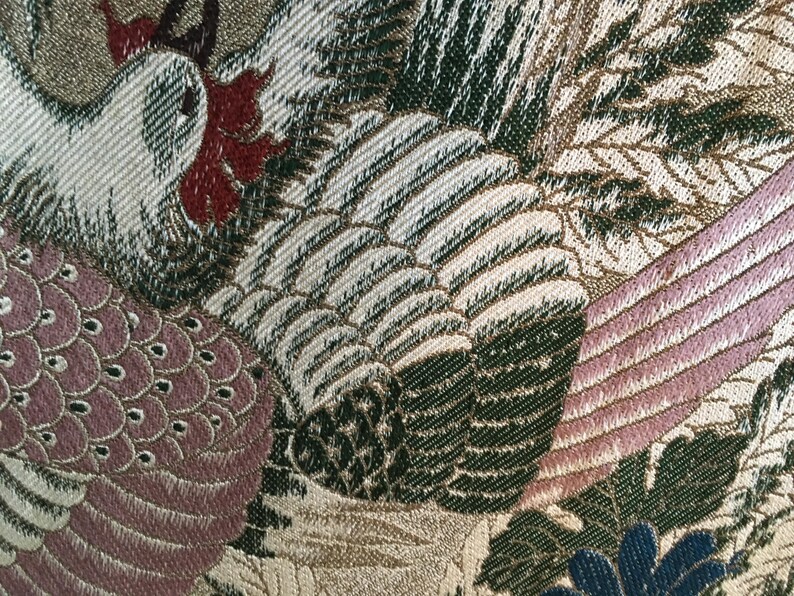 1930's ~ 1940's Vintage Japanese Traditional Antique SILK Maru Obi for GEISHA Kimono ~ From ...