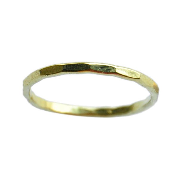 Hammered Gold Ring - Etsy