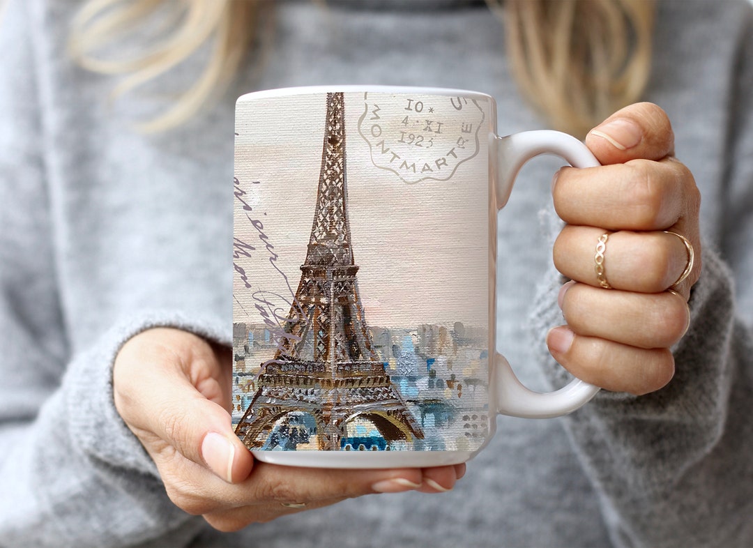 Eiffel Tower Paris Coffee Mug: Vintage Cityscape Art - Etsy