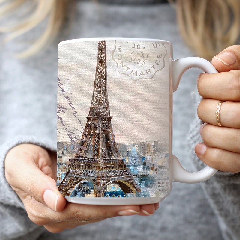 Personalized Eiffel Tower Coffee Mug - Etsy
