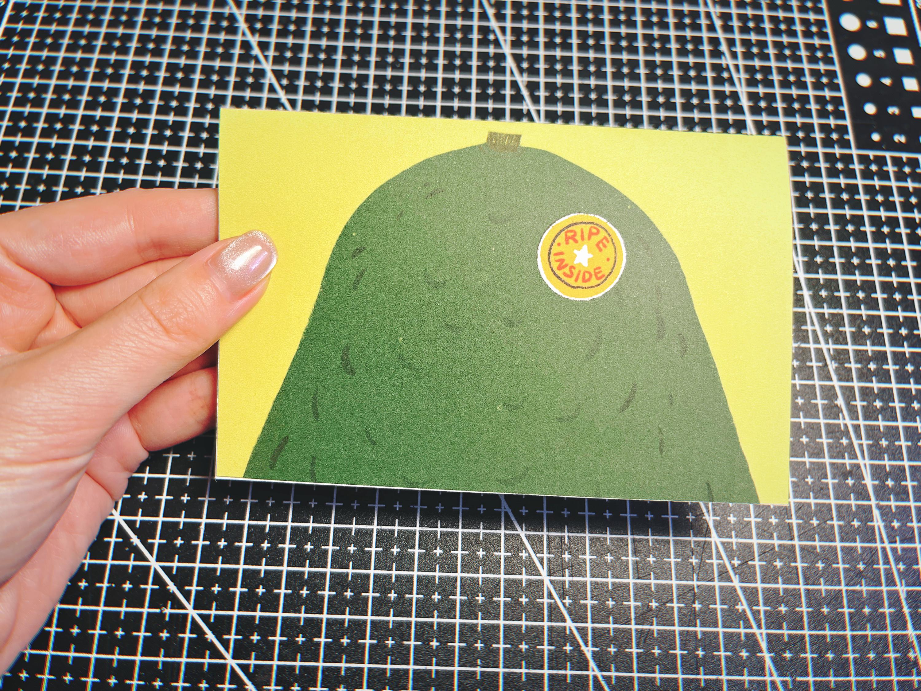 Avocado Hug Pop-up Card: Papercraft Kit (PDF Download) - Etsy