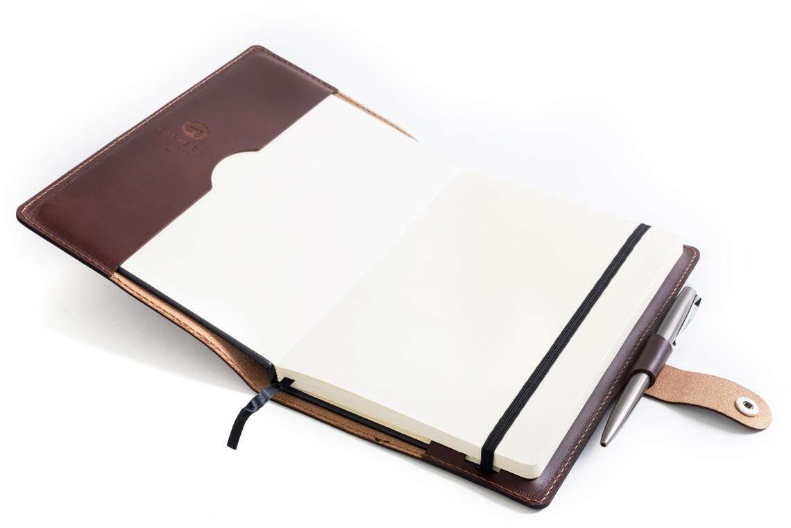 Personalised Leather A5 Notebook Pen | Etsy