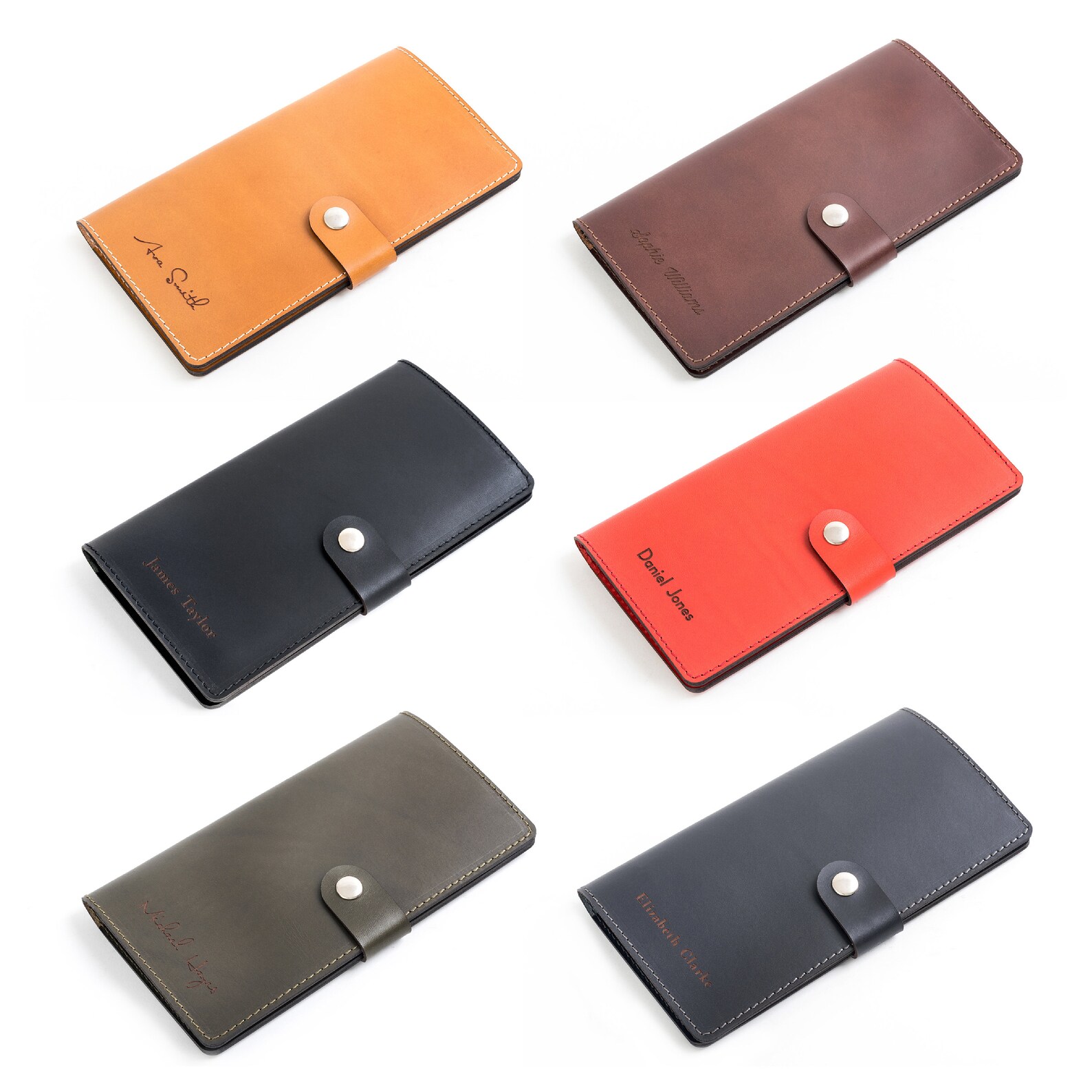 Personalised Leather Travel Wallet - Etsy