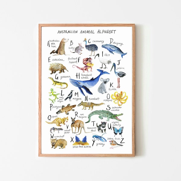 Nursery Alphabet - Etsy Australia