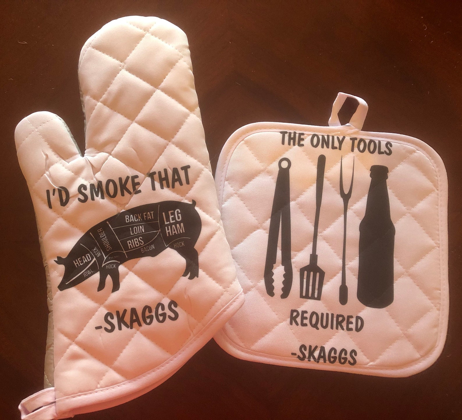 Personalized Kitchen Oven Mitt. Gift for Mom, Grandmother, Teacher ...
