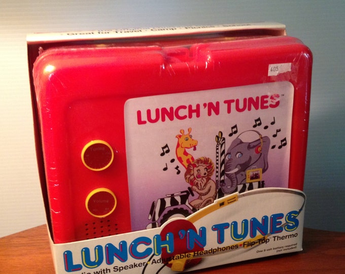 1986 Lunch 'N Tunes, the Original Lunchbox Radio With Thermos and ...